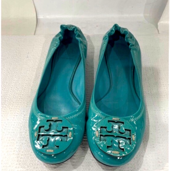 Tory Burch | Shoes | Tory Burch Turquoise Flats Beautiful ...